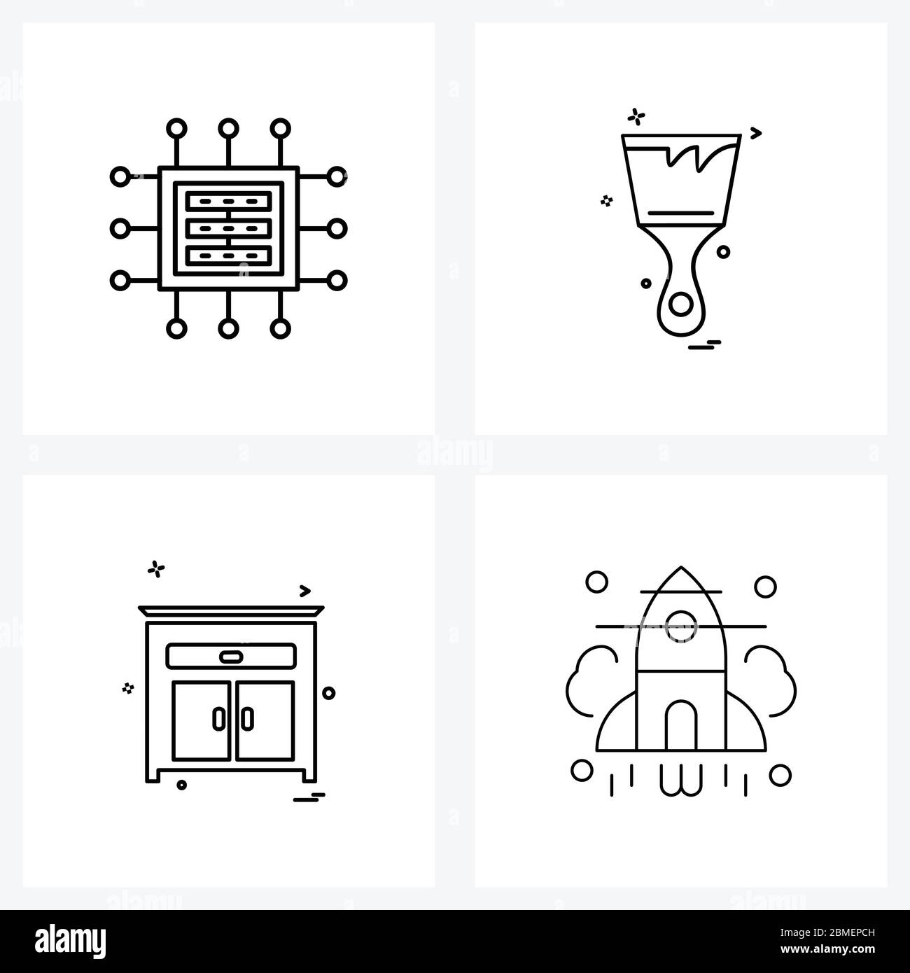 Chip paint Stock Vector Images - Alamy