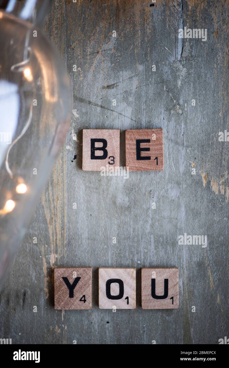 Words text letters blocks hi-res stock photography and images - Alamy