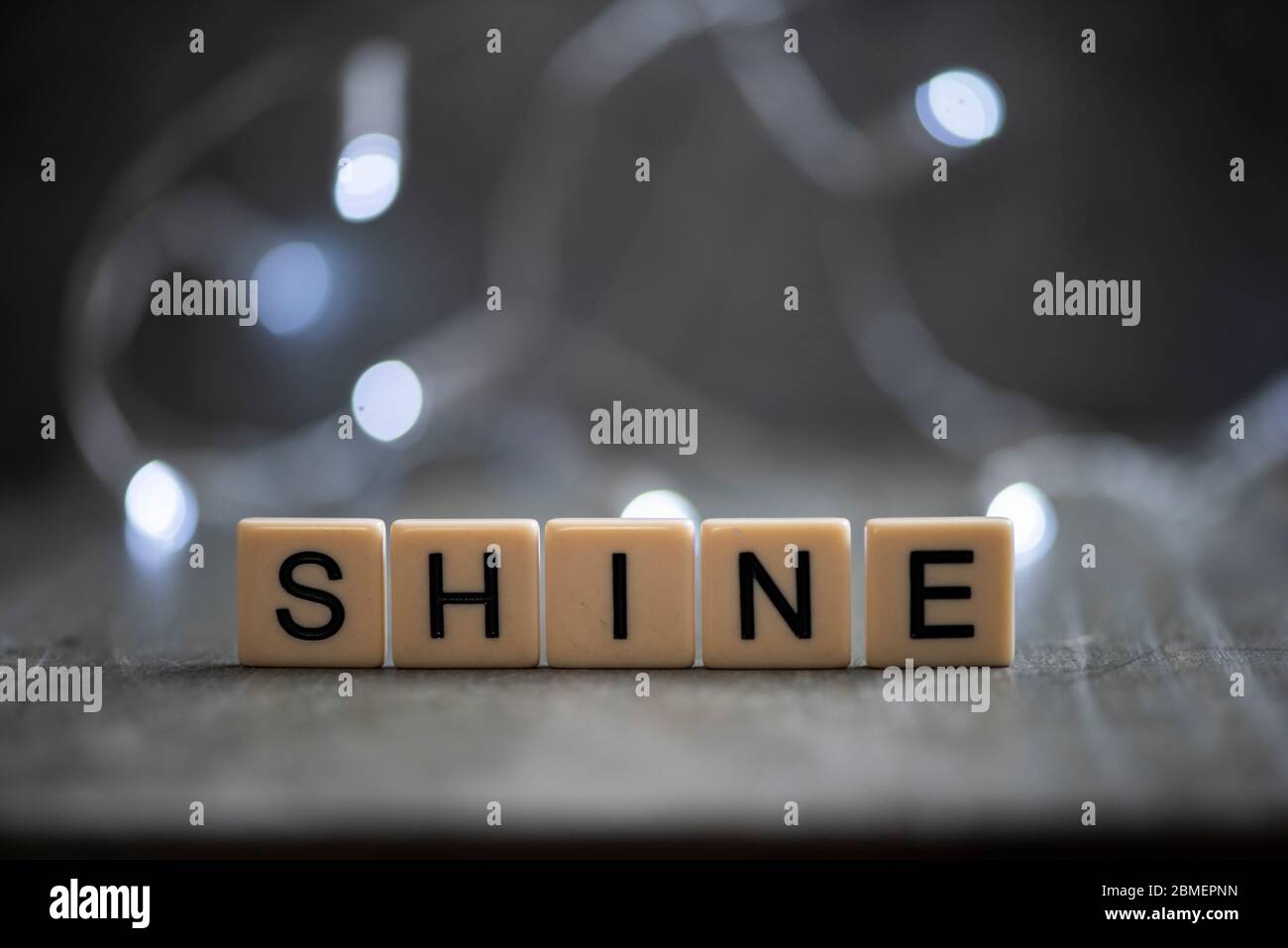 Shine word standing up hi-res stock photography and images - Alamy