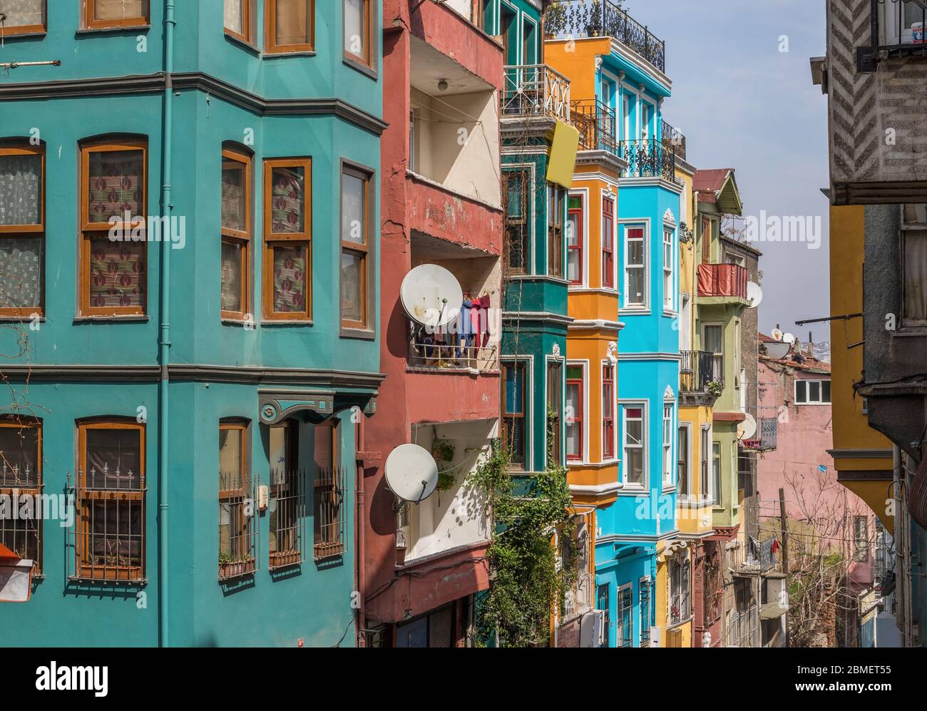 Istanbul, Turkey - Fener is one of the most colorful and typical ...