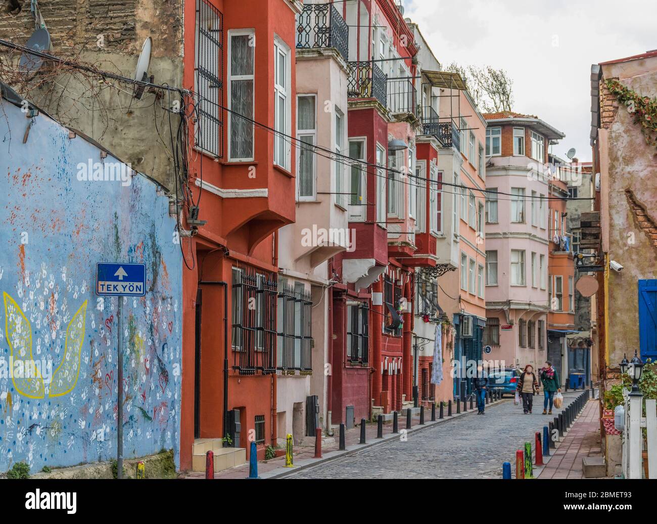 Istanbul, Turkey - Fener is one of the most colorful and typical ...