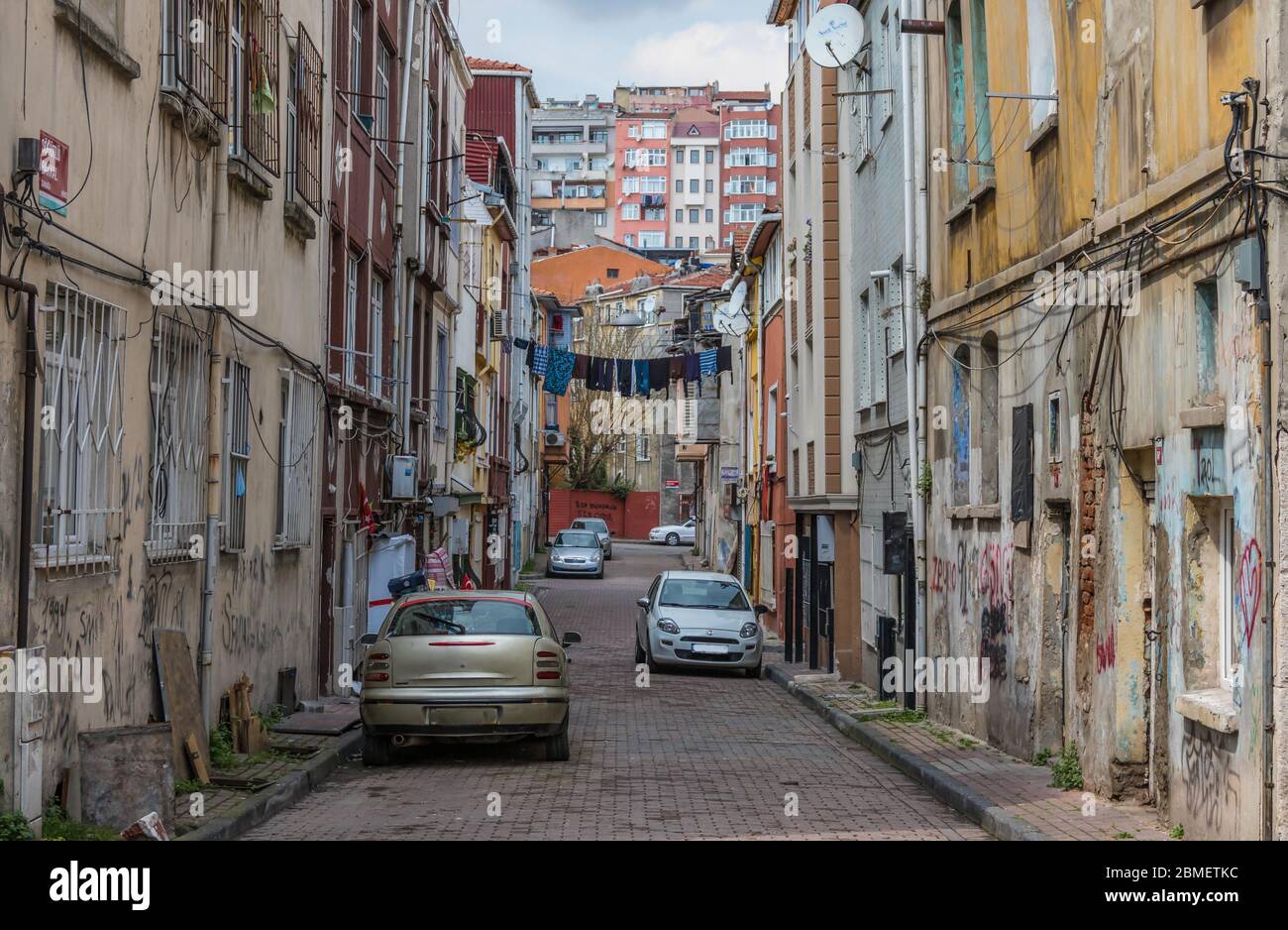 Istanbul, Turkey - Fener is one of the most colorful and typical ...