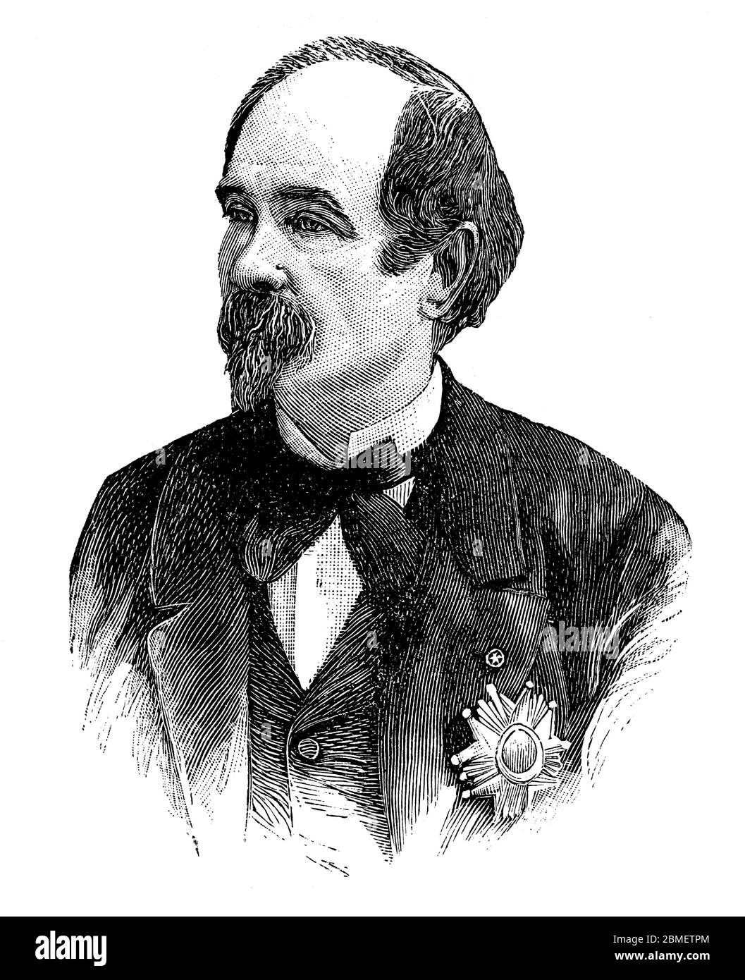 Ildephonse Favé (1812-1894), militar y matemático francés. Grabado de ...
