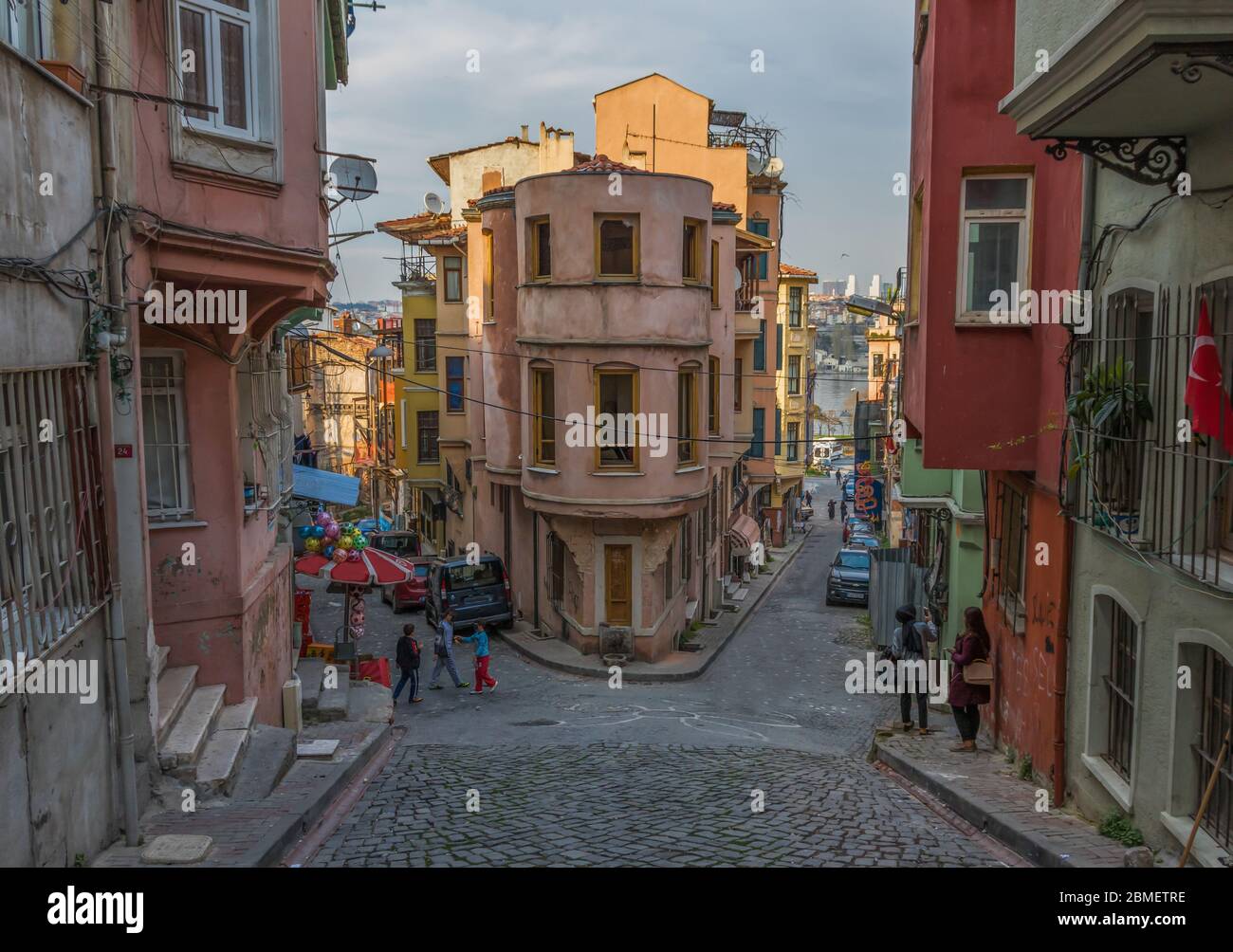 Istanbul, Turkey - Fener is one of the most colorful and typical ...