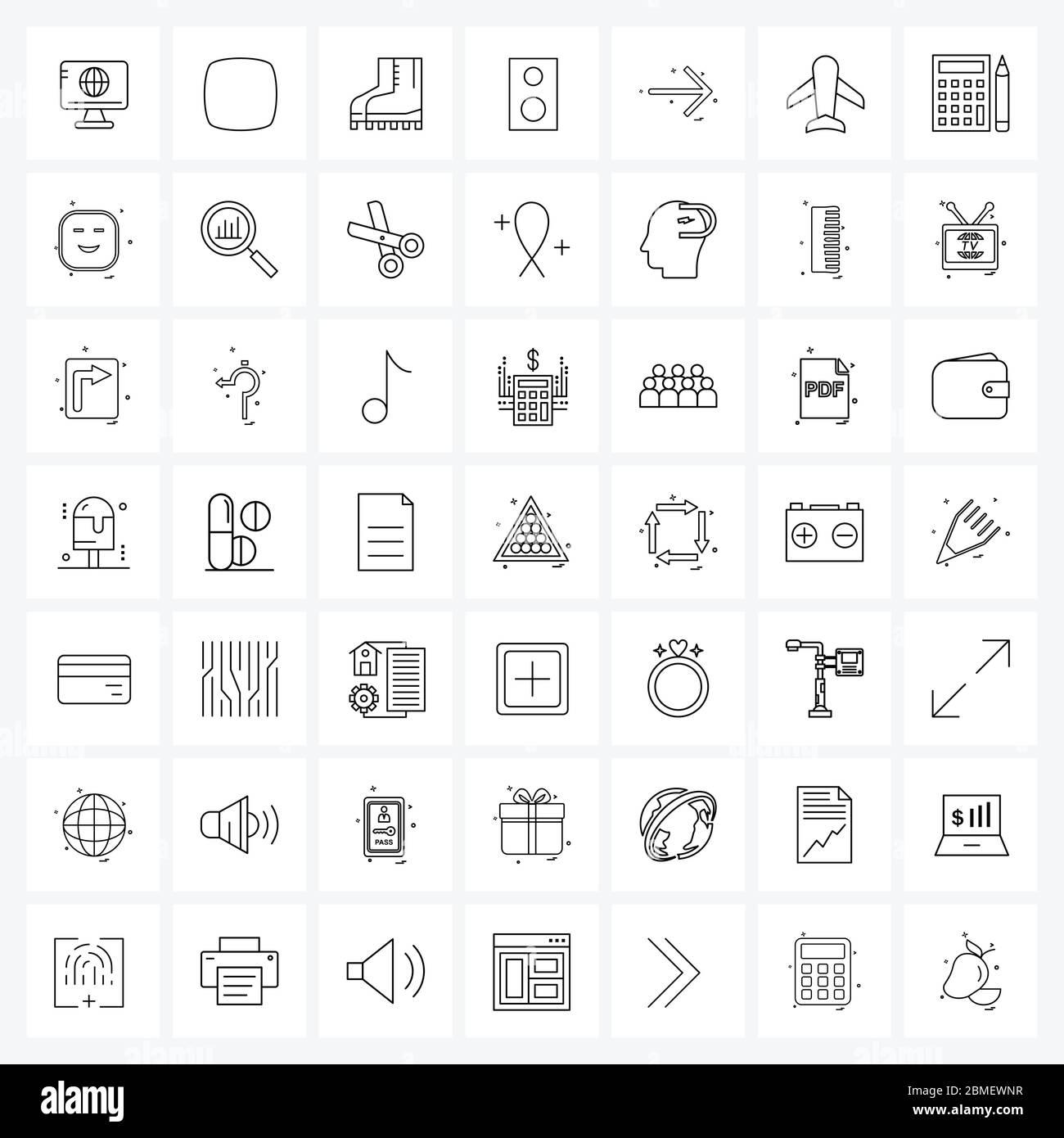 49 Editable Vector Line Icons and Modern Symbols of airplane, pointer ...