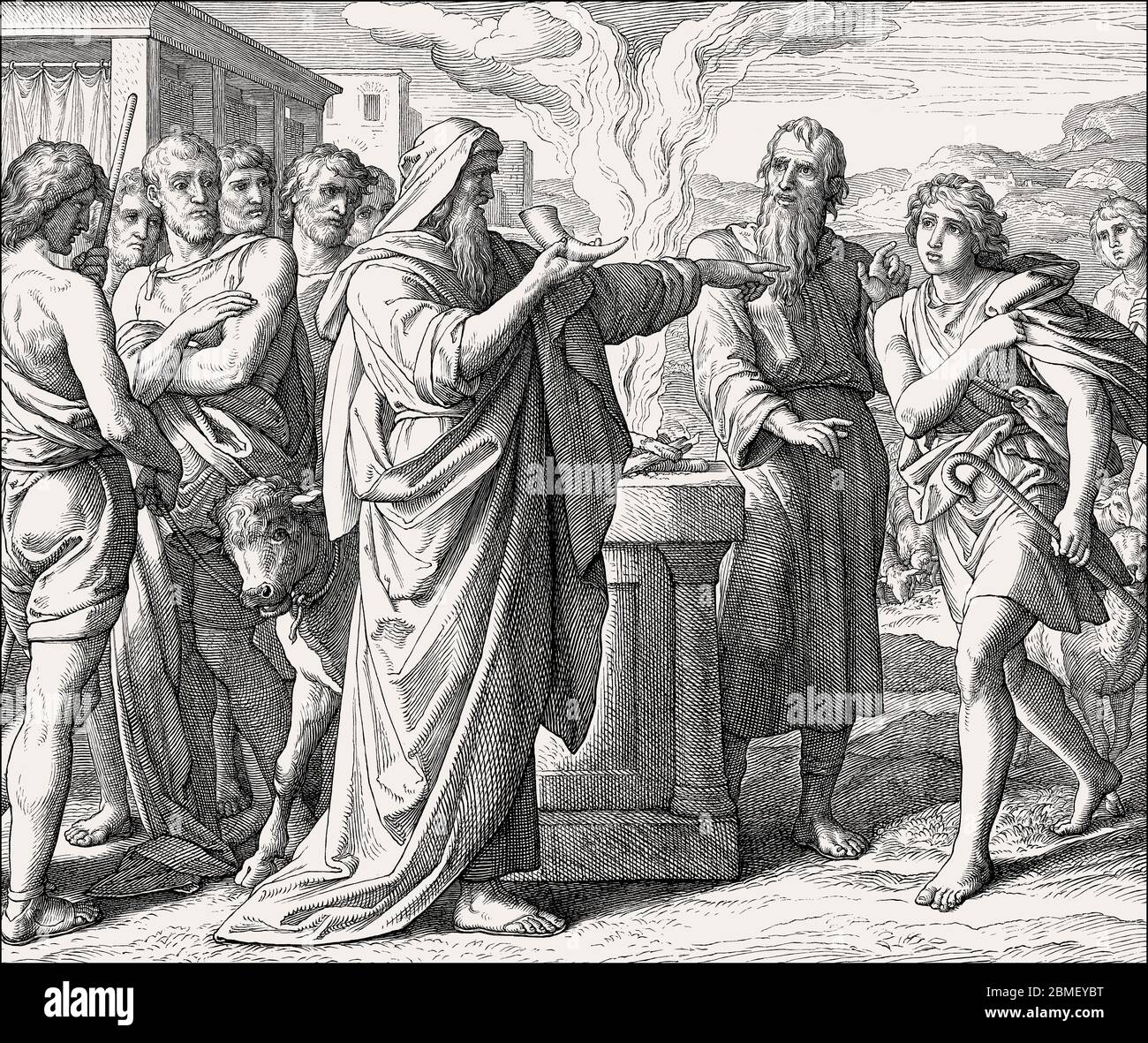 David Chosen to be King, Old Testament, by Julius Schnorr von ...