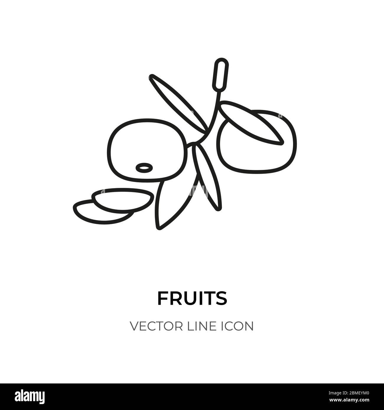 Mandarin icon white Stock Vector Images - Alamy