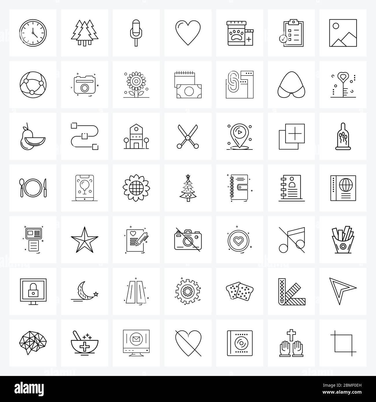 49 Universal Icons Pixel Perfect Symbols of health, like, microphone ...