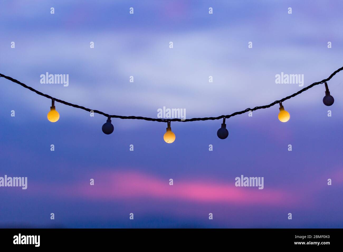 sunset and bulb Stock Photo - Alamy