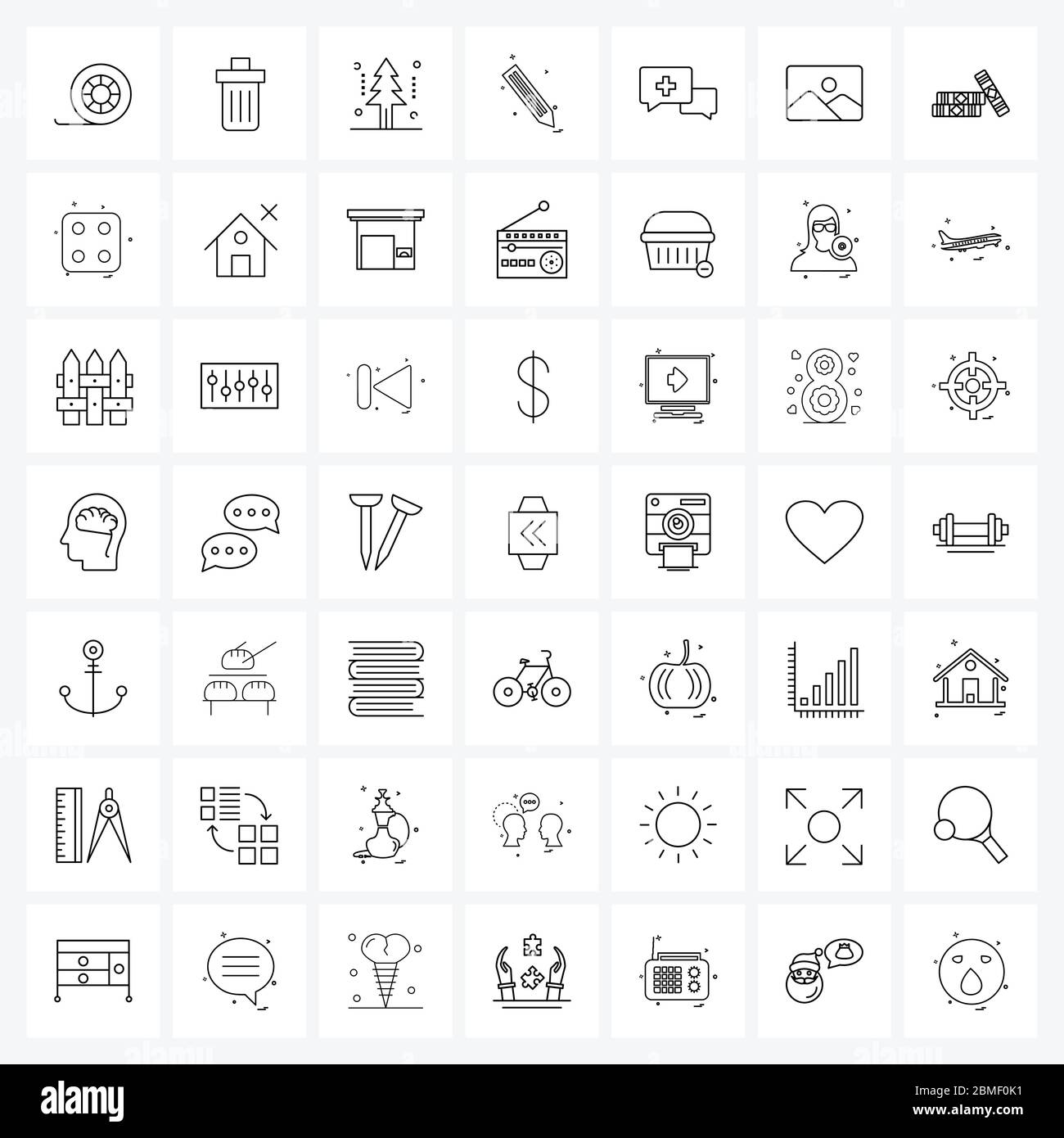 49 Editable Vector Line Icons and Modern Symbols of medical, education ...