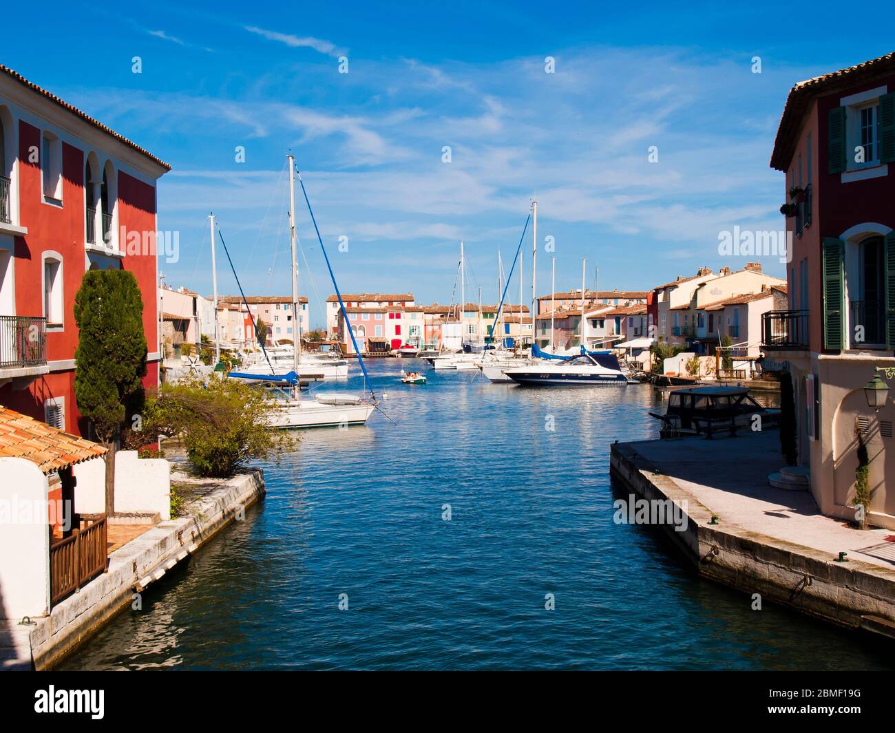 Water streets in Port Grimaud, Cote d'Azur, Provence, France Stock ...