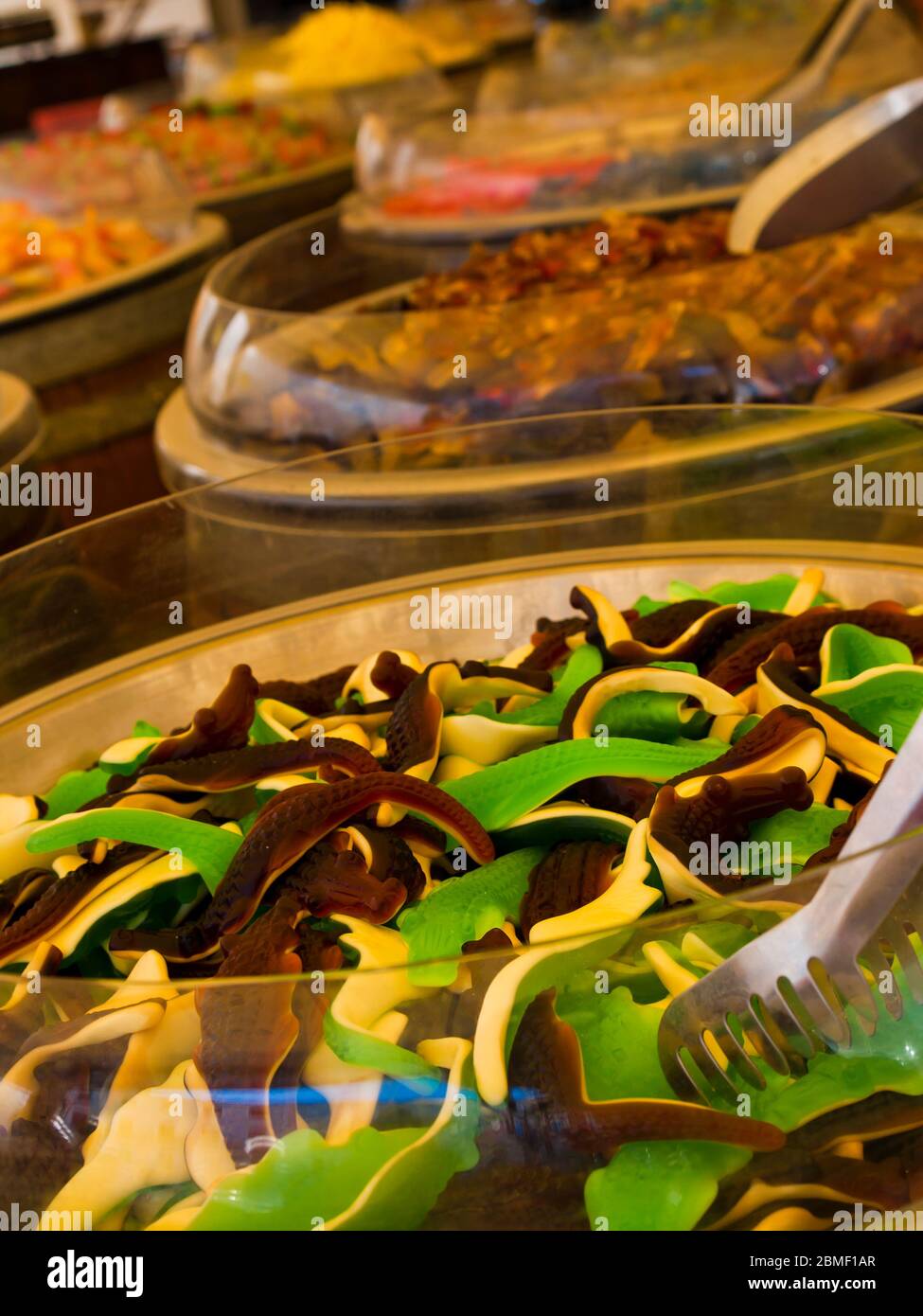 Jelly candy in containers Stock Photo - Alamy