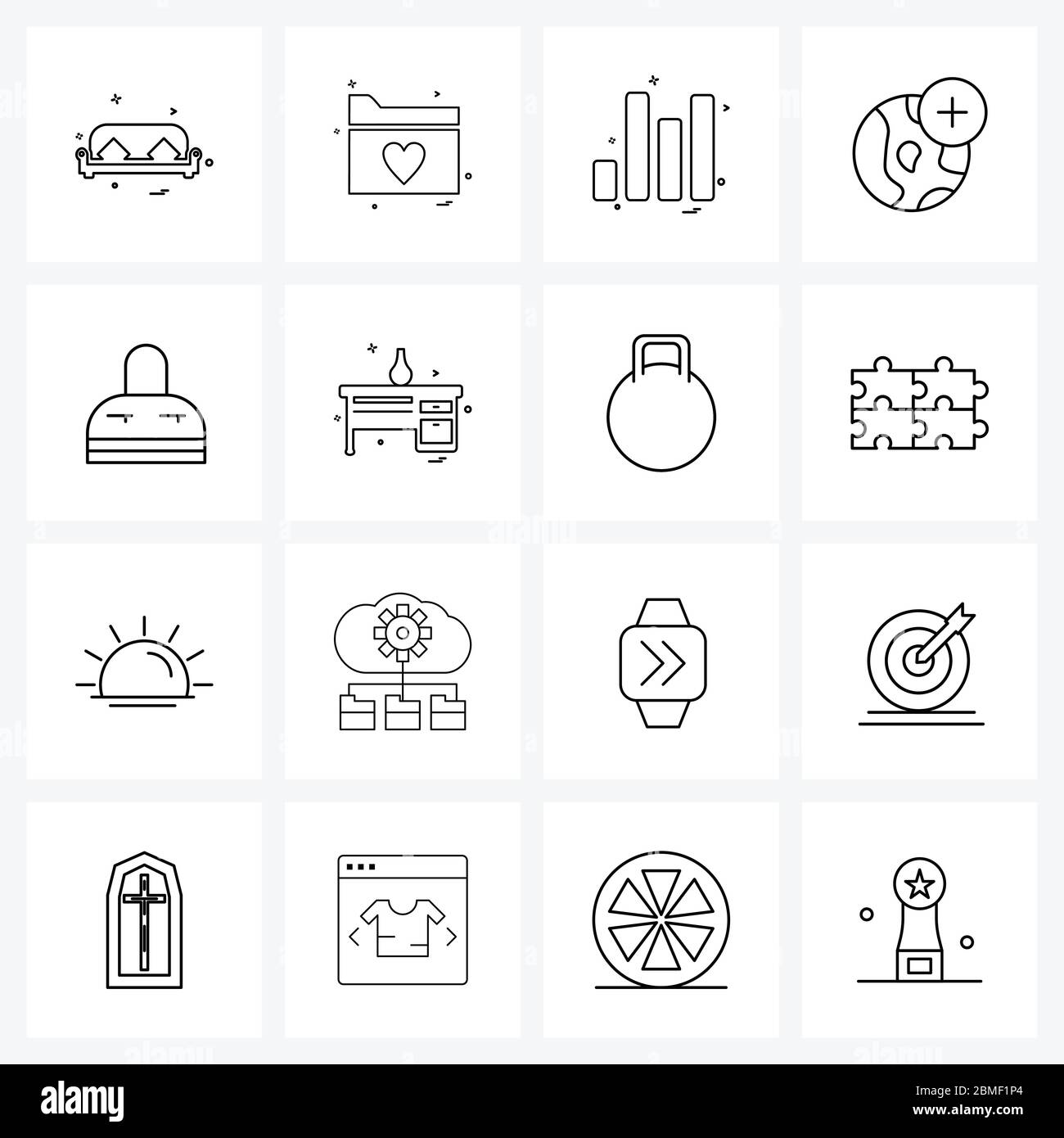 16 Universal Line Icon Pixel Perfect Symbols of ladies, add, graph ...