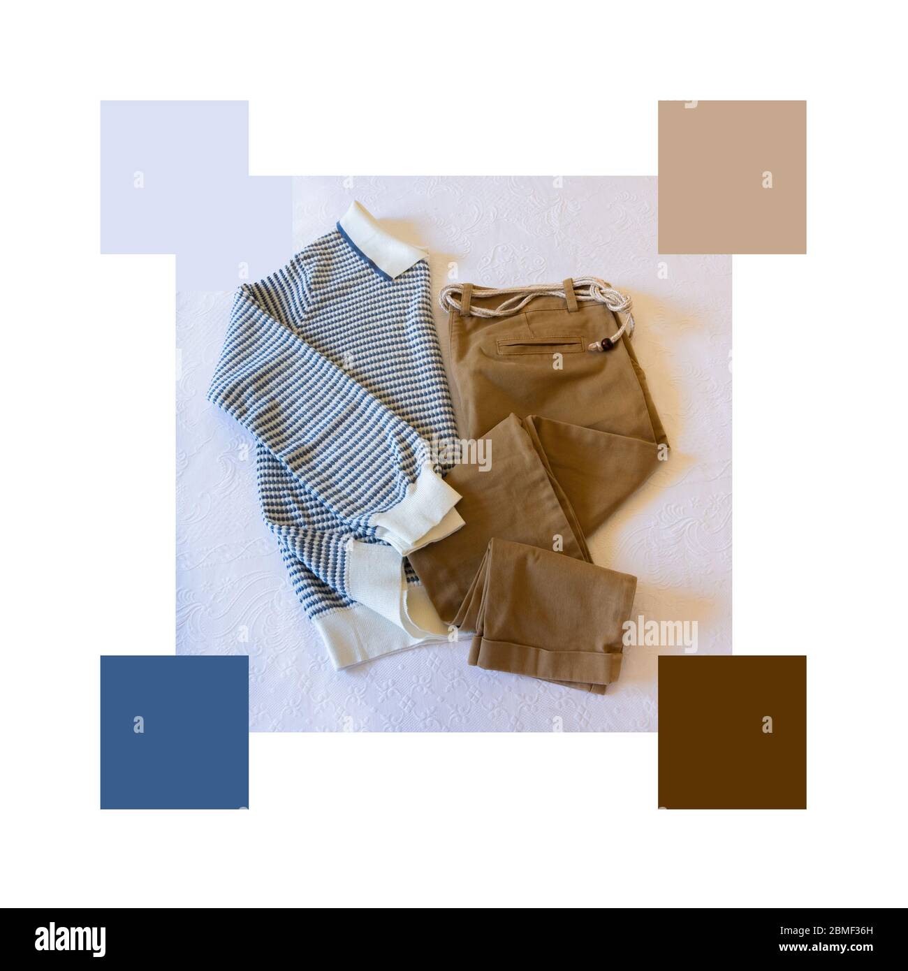 Color palette blue denim jeans Cut Out Stock Images & Pictures - Alamy