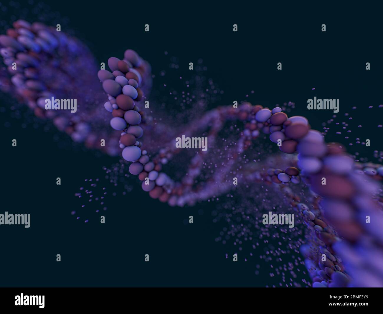 DNA chain. Abstract scientific background. Beautiful illustraion ...