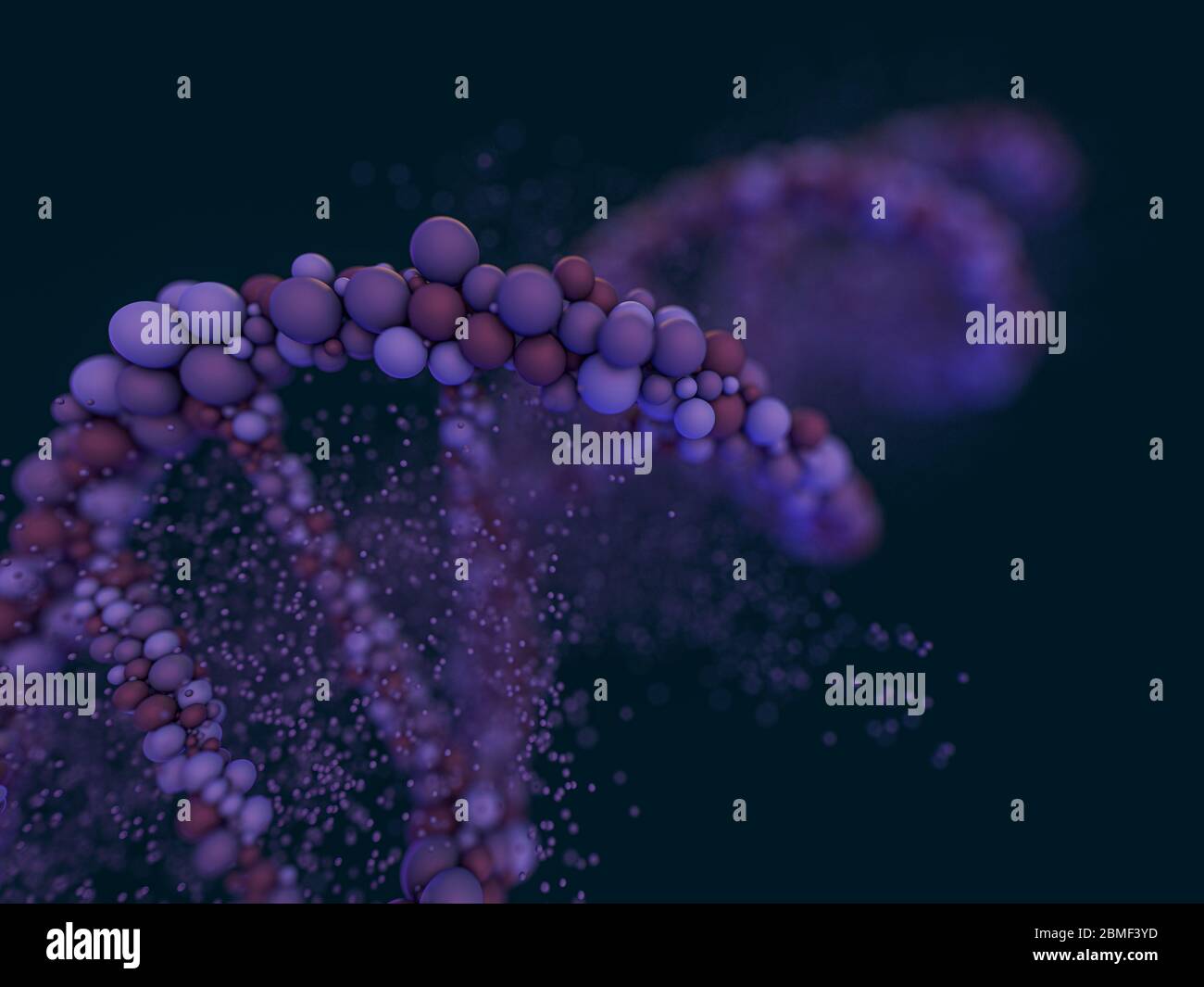 DNA chain. Abstract scientific background. Beautiful illustraion ...