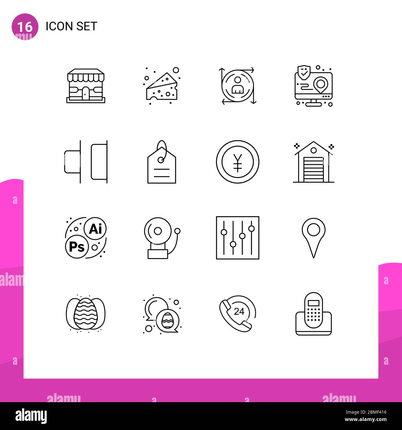 Horizontal map Stock Vector Images - Alamy