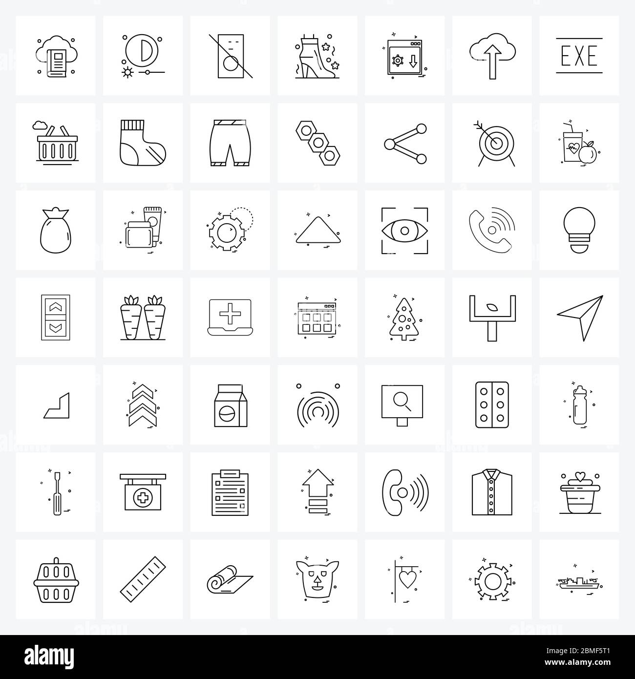 49 Editable Vector Line Icons and Modern Symbols of internet, website ...
