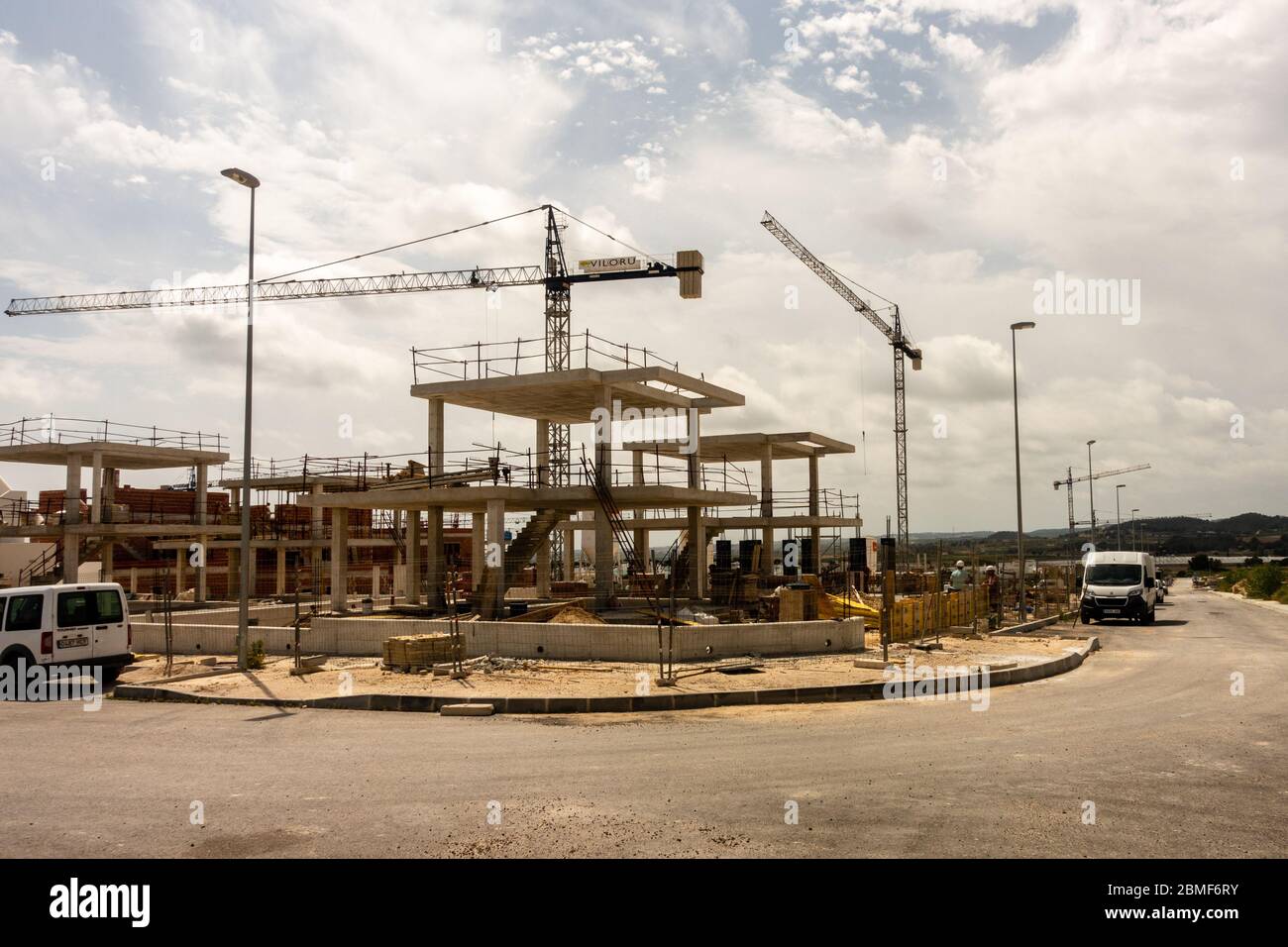 building site in spain Stock Photo - Alamy