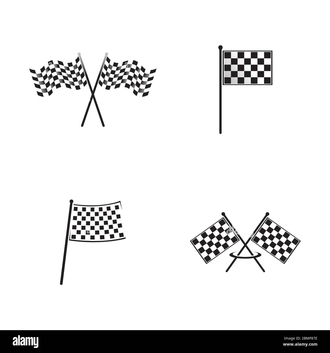 Race flag icon, simple design illustration vector Stock Vector Image ...