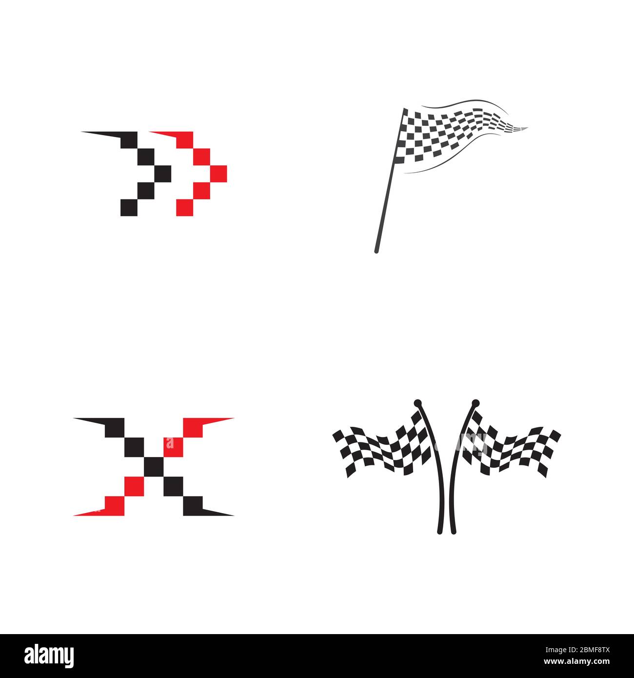 Race flag icon, simple design illustration vector Stock Vector Image ...