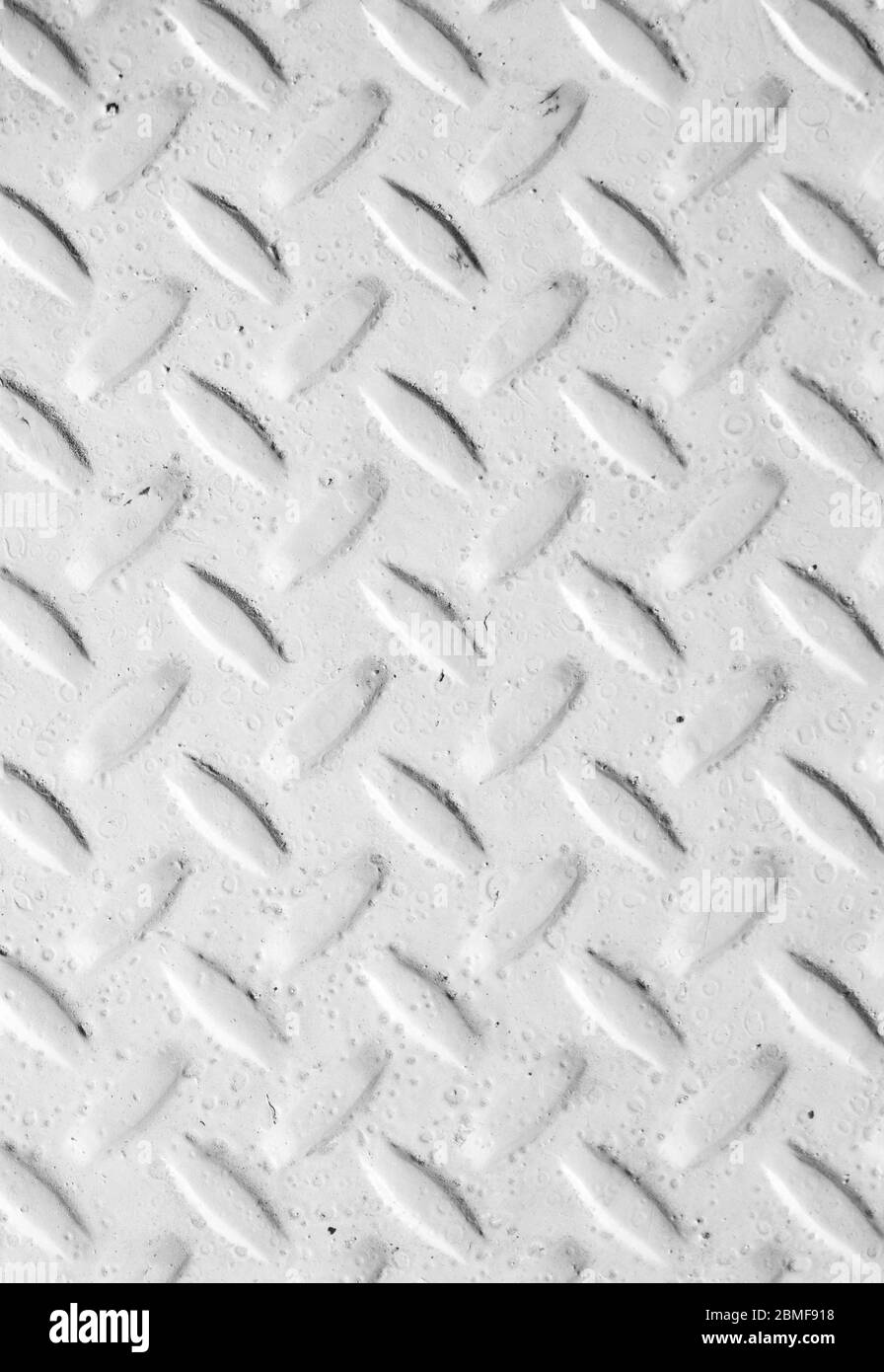 Steel dirty and used checker plate metal sheet. Can be use as ...