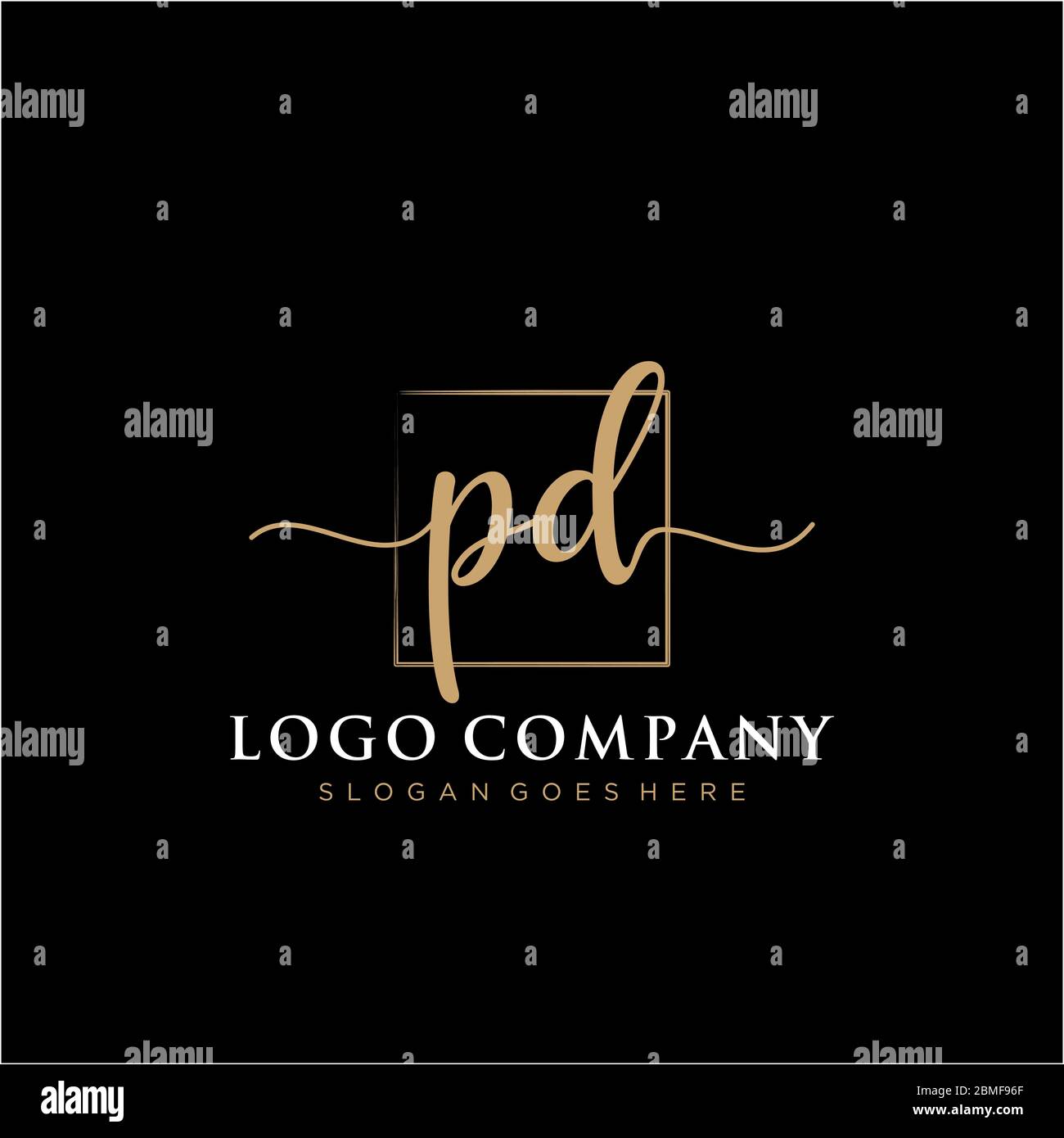 Pd initials logo hi-res stock photography and images - Alamy