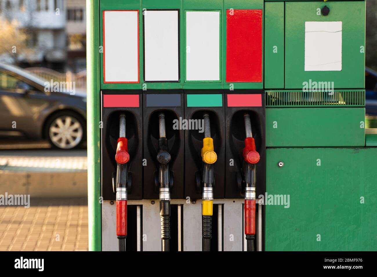 Four gas pumps hi-res stock photography and images - Alamy