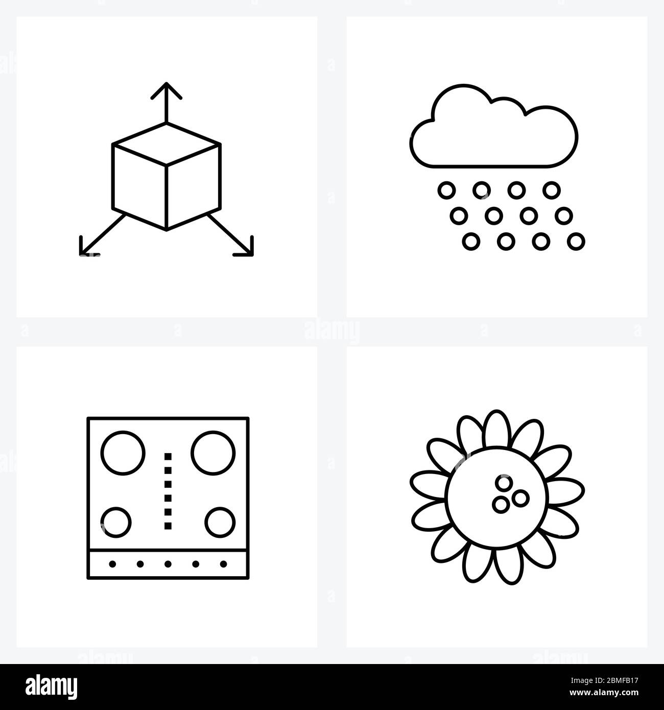 Fire sunflower Stock Vector Images - Alamy