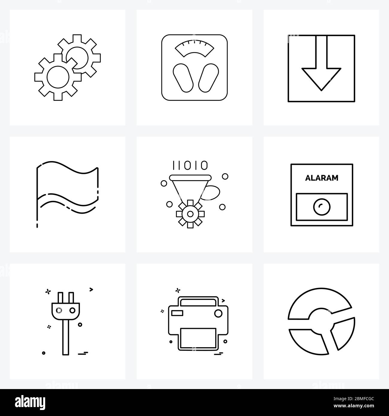 Weighing gears Stock Vector Images - Alamy