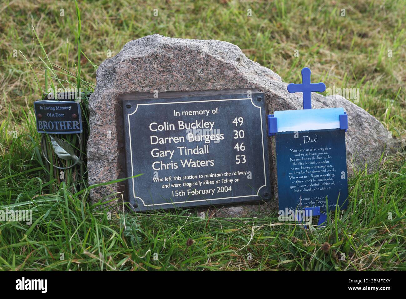 Carnforth railway station memorial to the 4 men who were killed in the ...