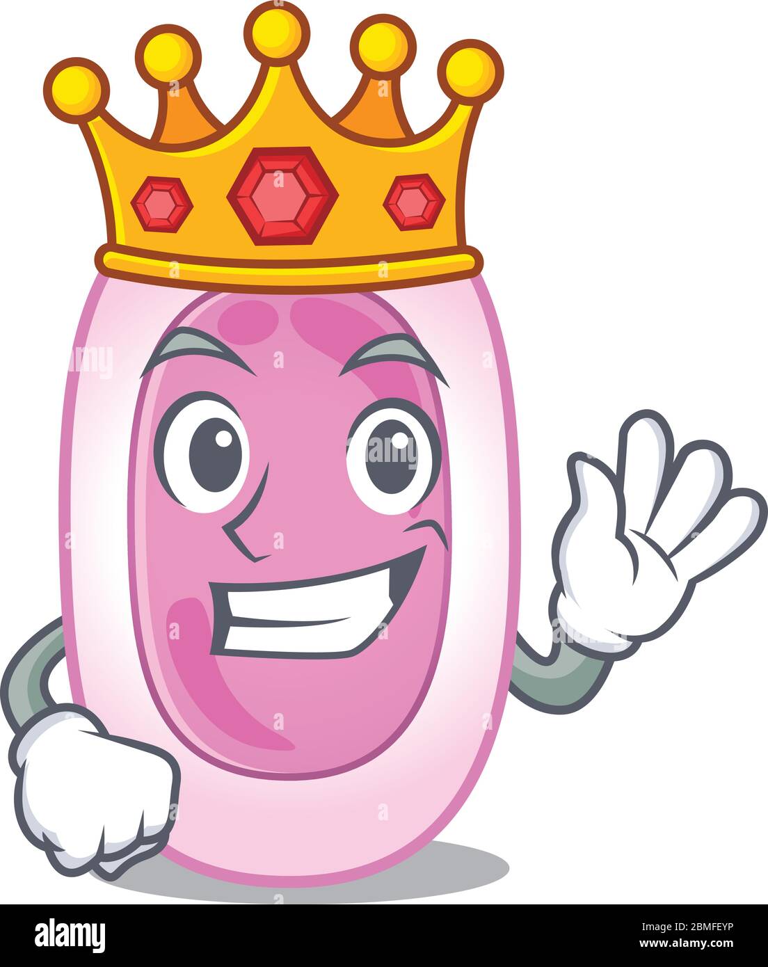 A Wise King of bordetela pertussis mascot design style Stock Vector ...