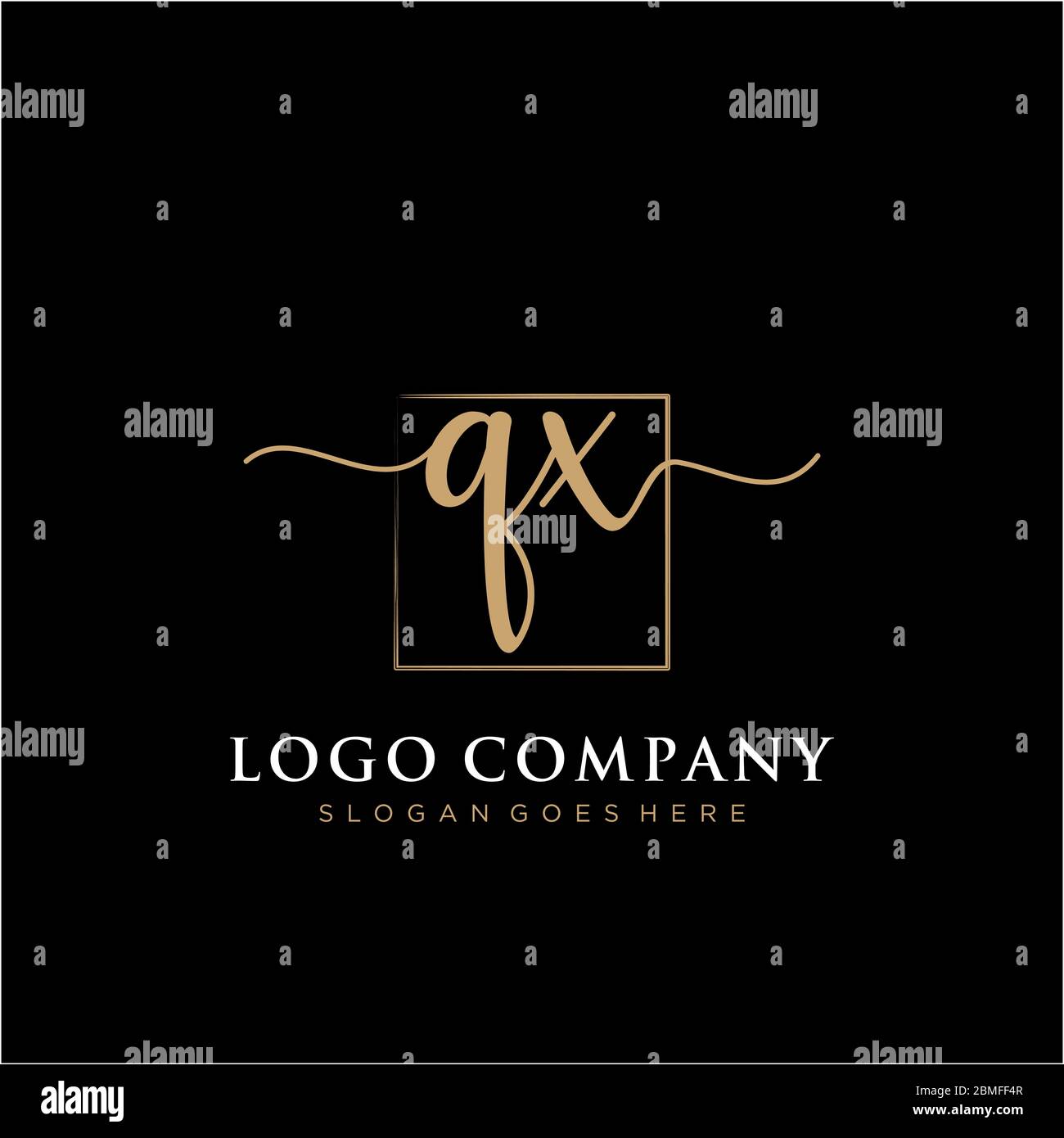 Qx logo vector vectors Stock Vector Images - Alamy