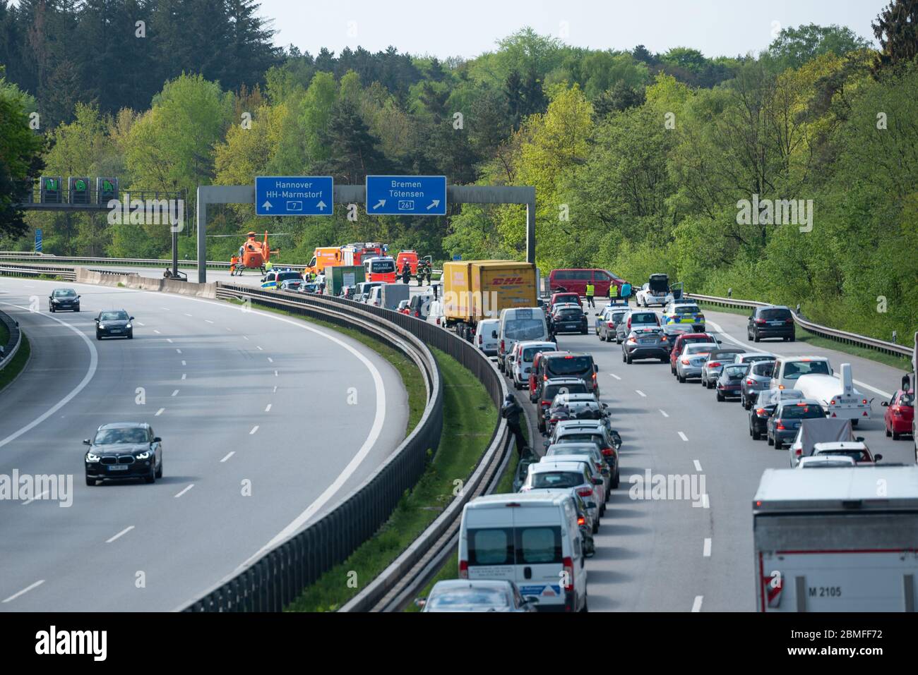 Car accident on highway autobahn hi-res stock photography and images ...