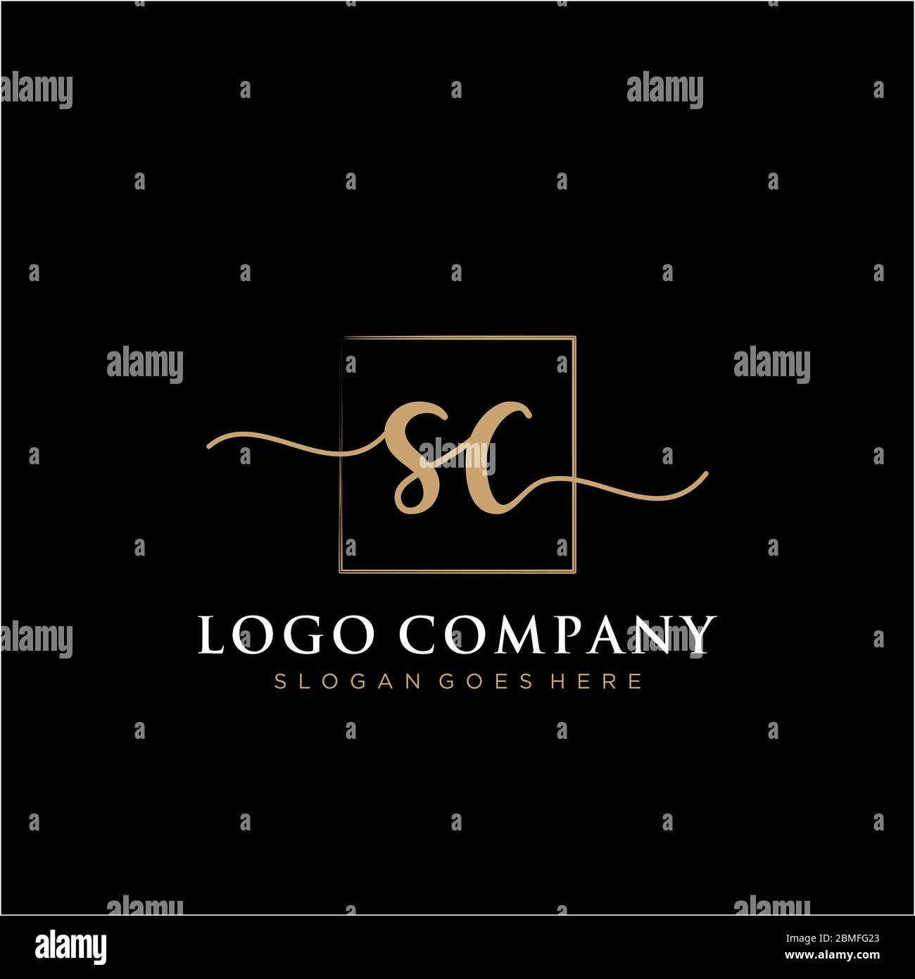 Sc initials logo hi-res stock photography and images - Alamy