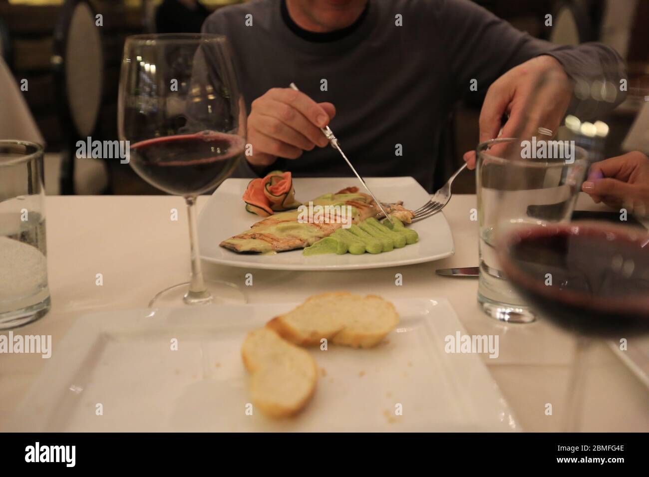 Peruvian Dinner In the City of Arequipa Stock Photo - Alamy