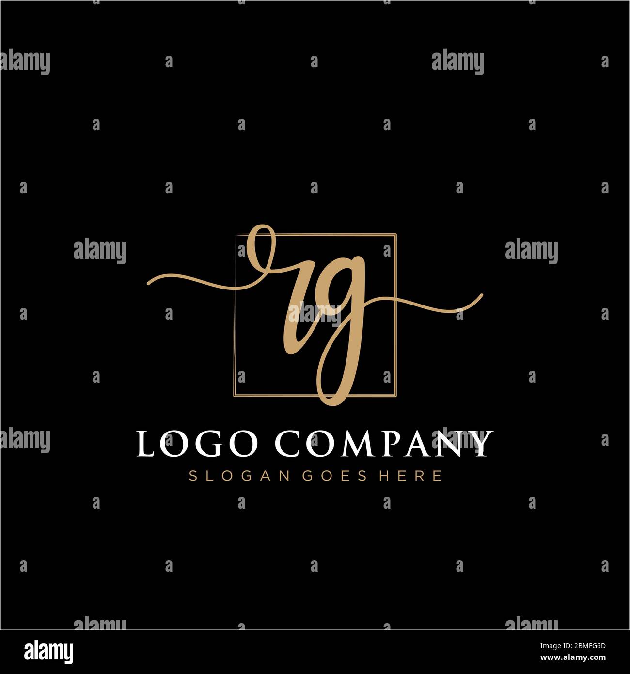 Rg initials logo hi-res stock photography and images - Alamy