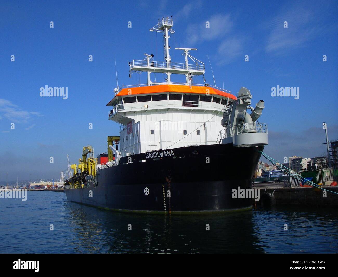 Dredging ship ISANDLWANA Stock Photo - Alamy