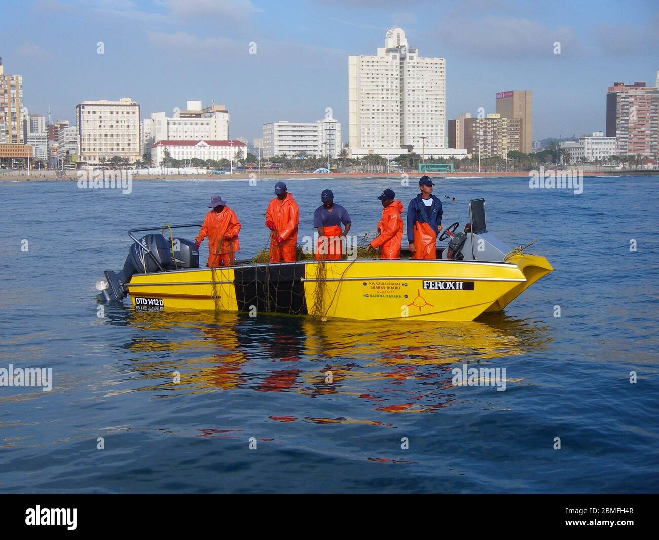 KZN Sharks Board boat Stock Photo - Alamy