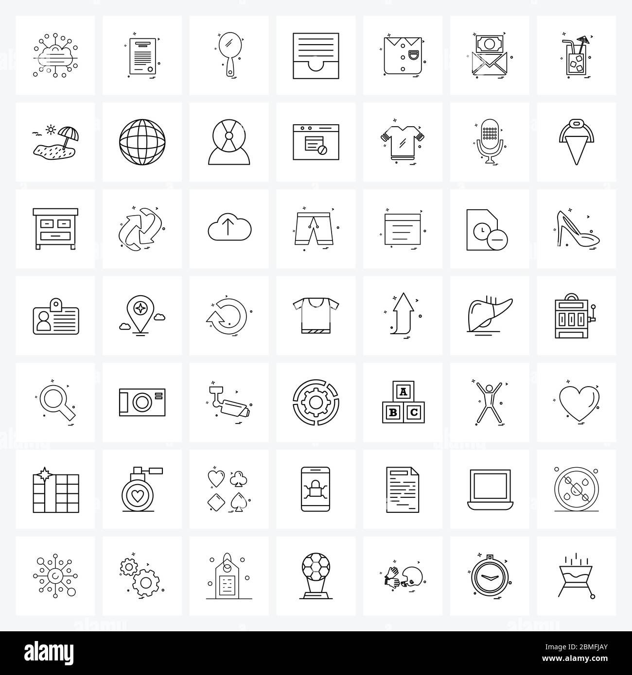 49 Editable Vector Line Icons and Modern Symbols of dressing, shirt ...