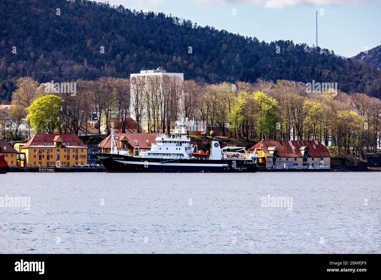 Fishery research and survey vessel Johan Hjort arriving in the port of ...