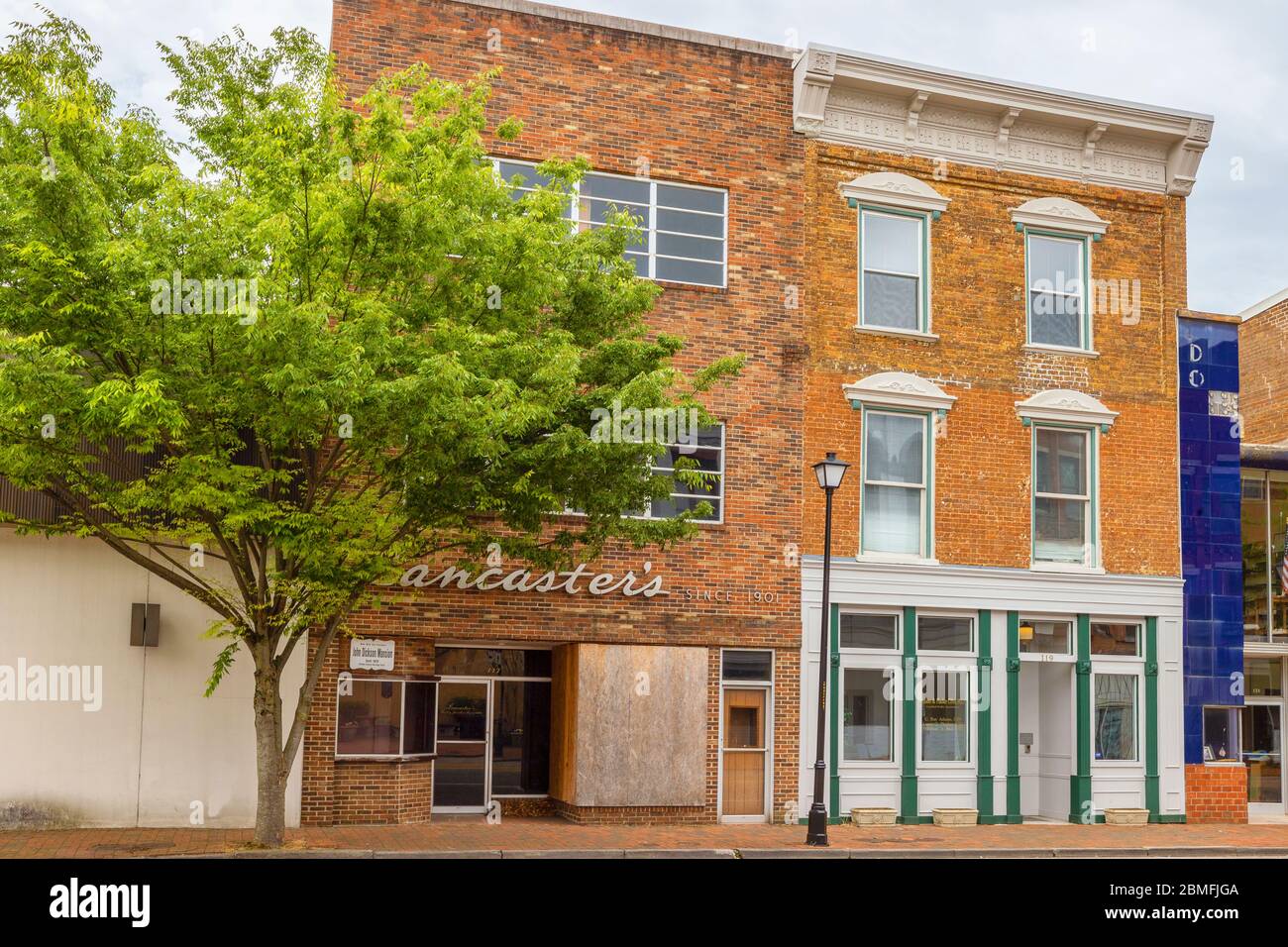 Greeneville, Tennessee, USA - April 29, 2020: Historical district of ...