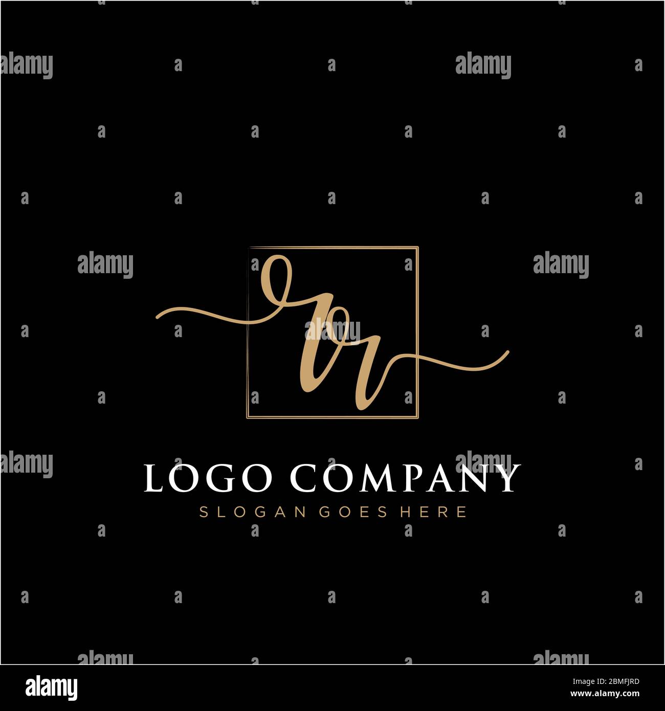 Rr monogram vector vectors hi-res stock photography and images - Alamy