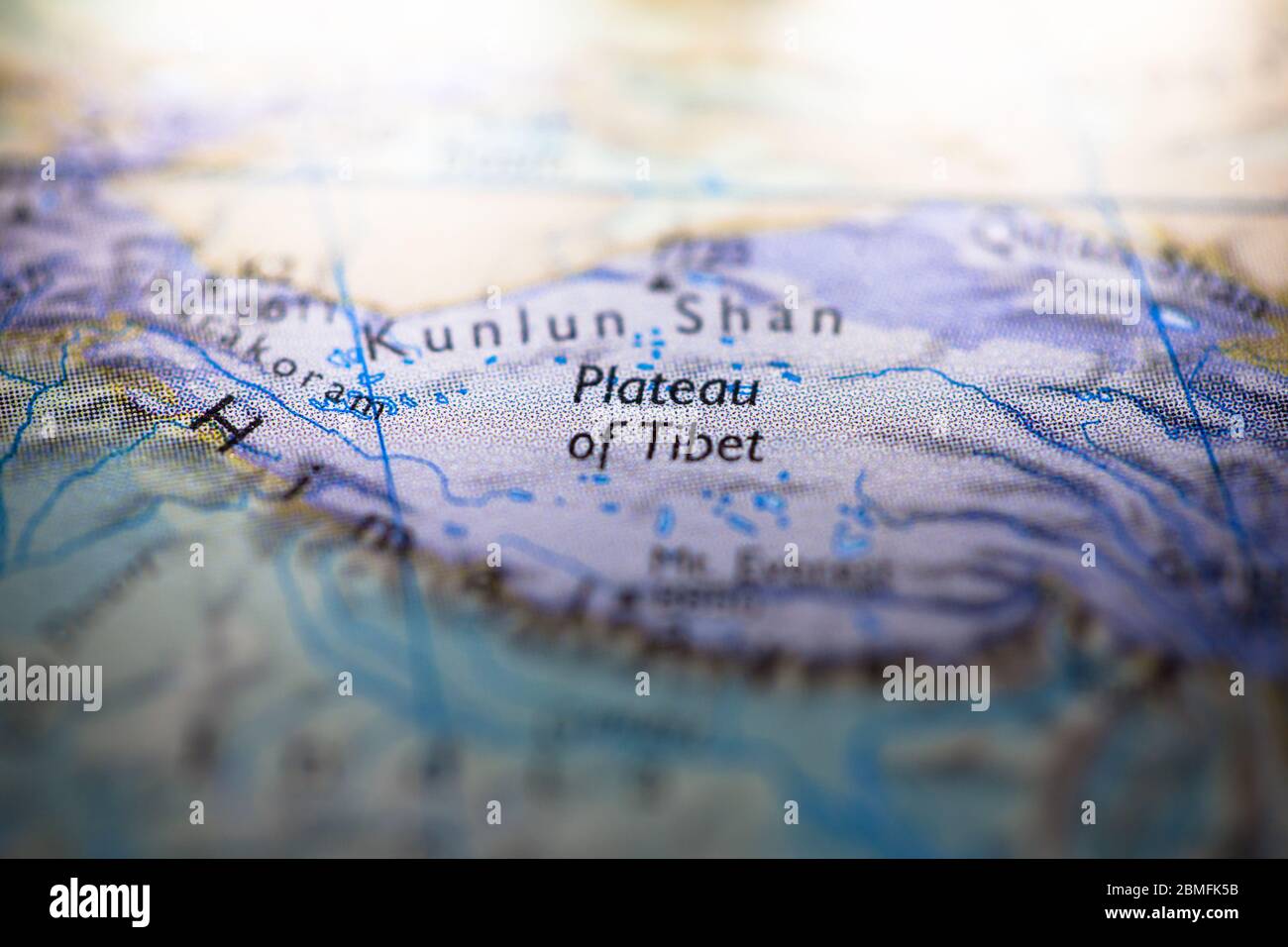 Tibetan map hi-res stock photography and images - Alamy