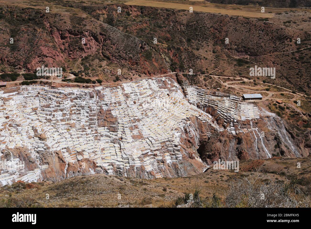 The Inca salt flats of Maras, Peru Stock Photo - Alamy