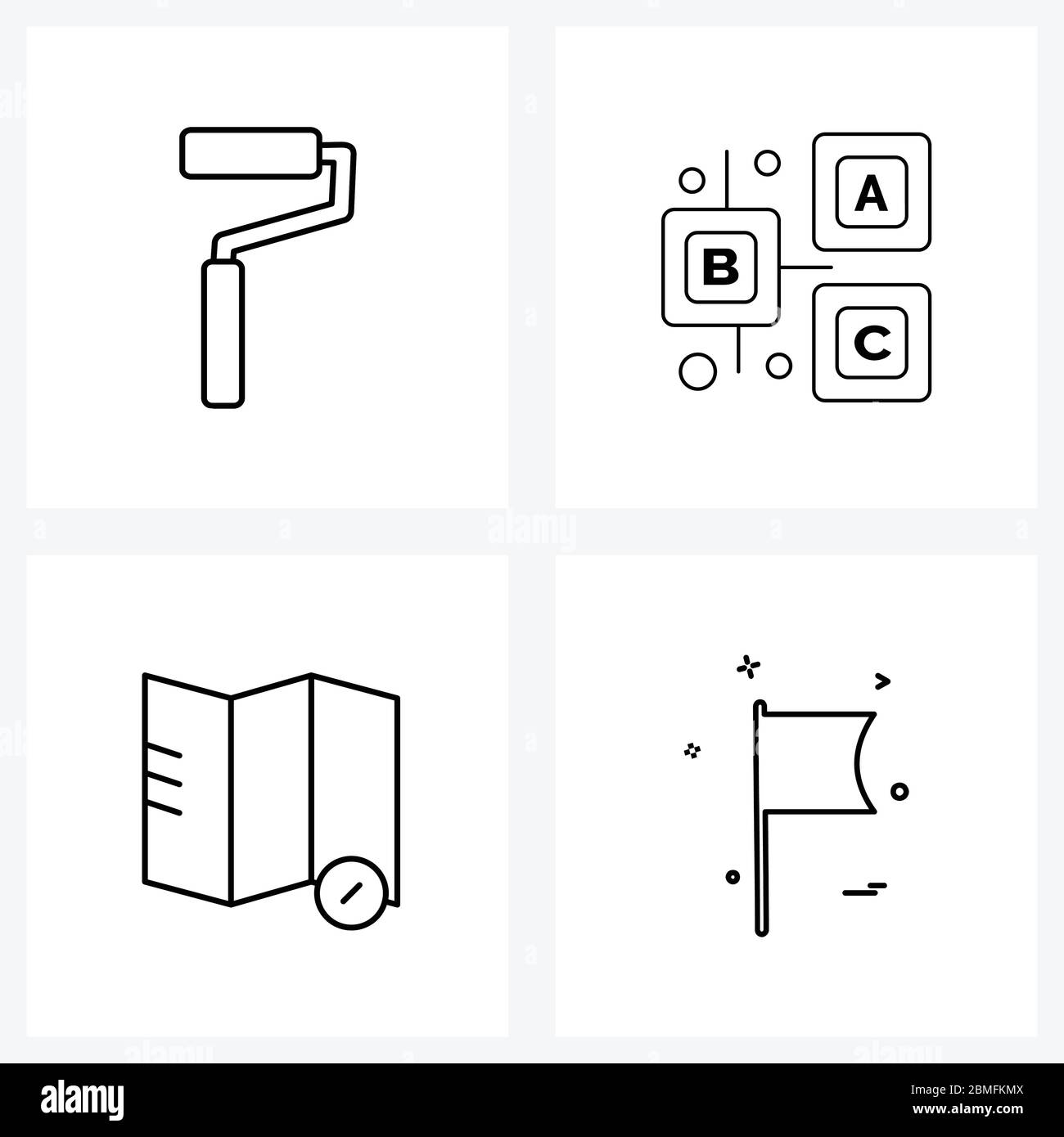 Direction flags Stock Vector Images - Alamy