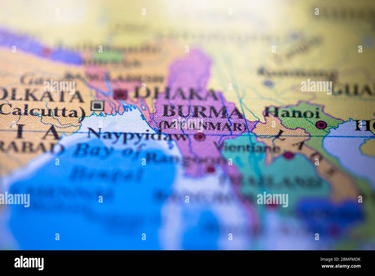 Maps of myanmar hi-res stock photography and images - Alamy