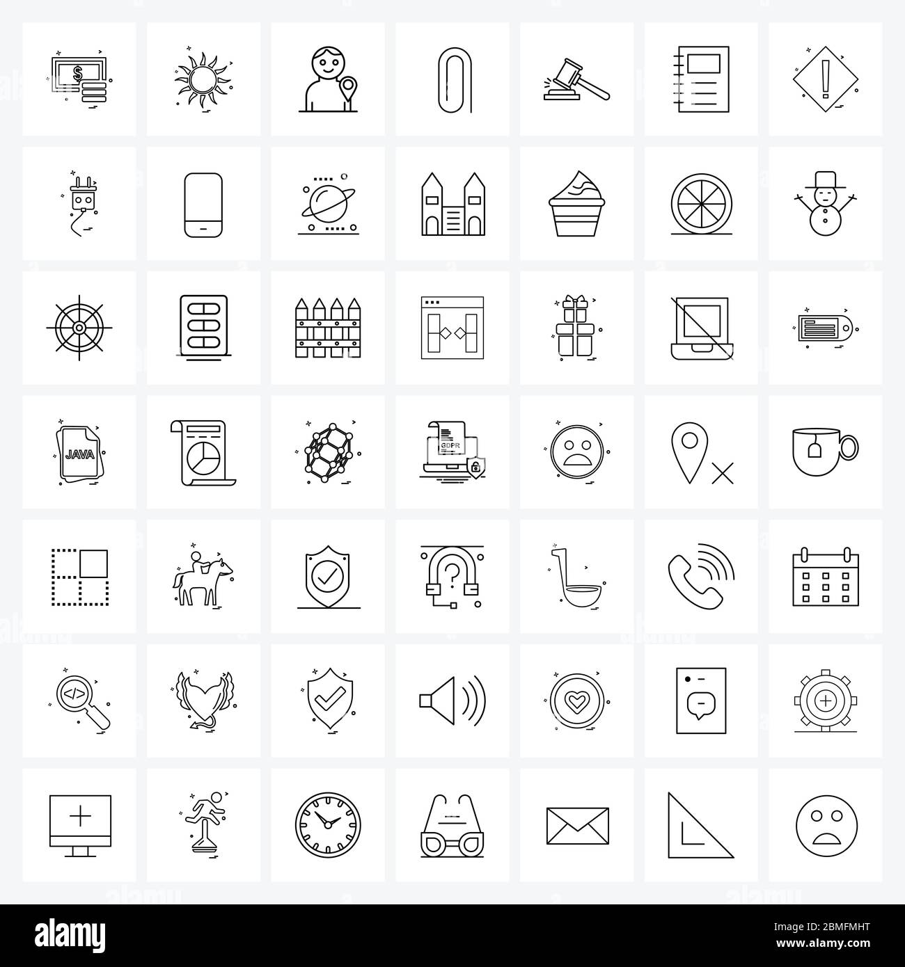 49 Universal Line Icon Pixel Perfect Symbols of justice, paperclip ... 49 Universal Line Icon Pixel Perfect Symbols of justice, paperclip ...