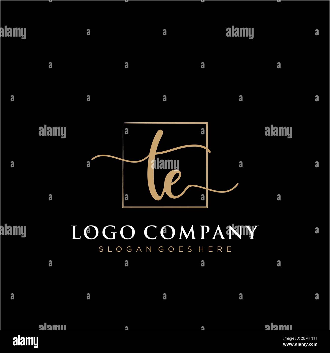 Te initials logo Stock Vector Images - Alamy