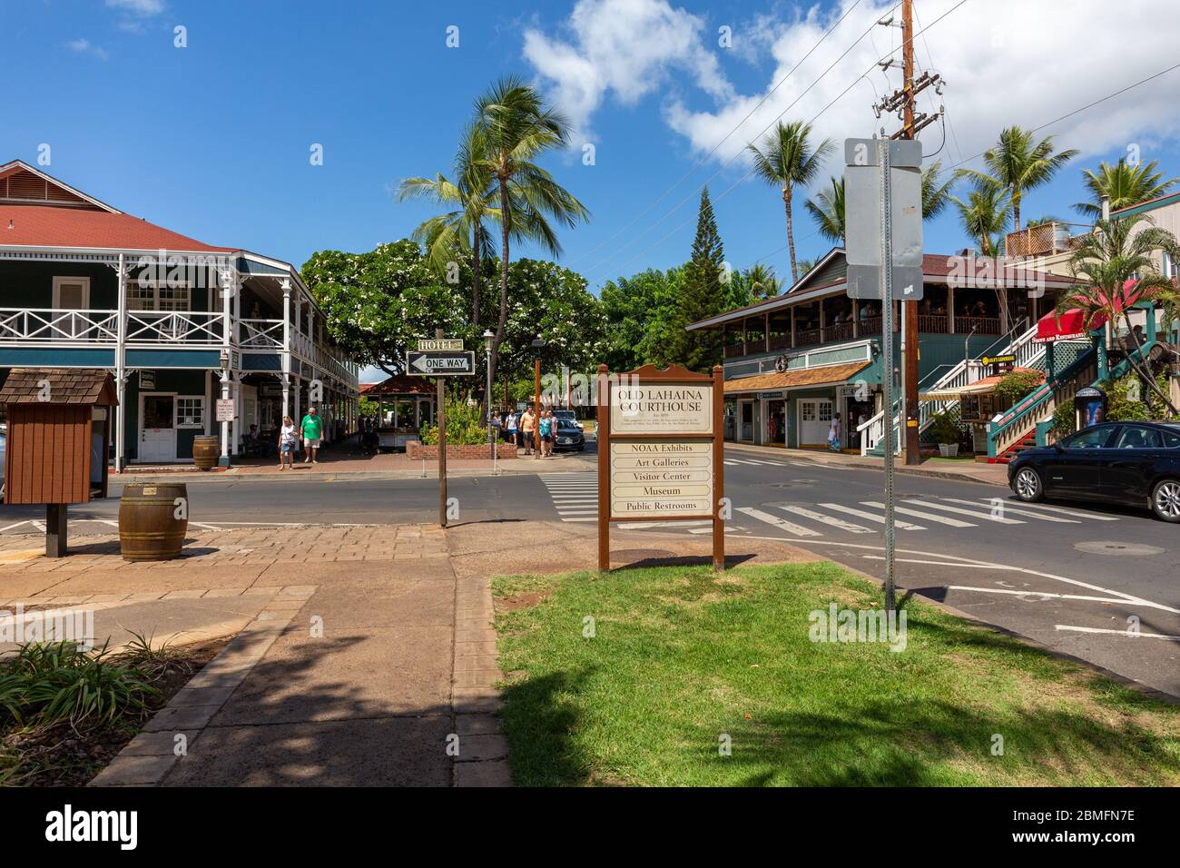Old Lahaina Courthouse Stock Photo - Alamy